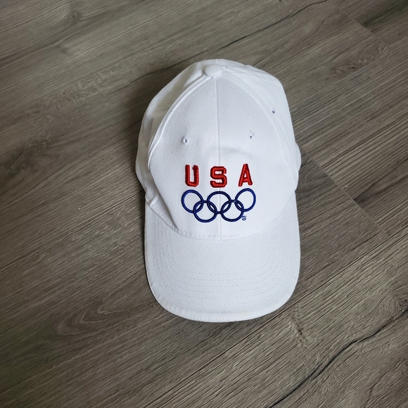 Accessories | Vintage Usa Olympics White Strapback Hat | Poshmark